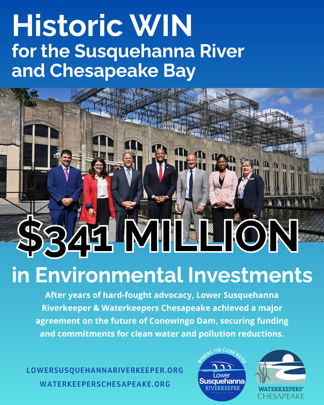 Waterkeepers Chesapeake & Lower Susquehanna Riverkeeper Secure Historic ...